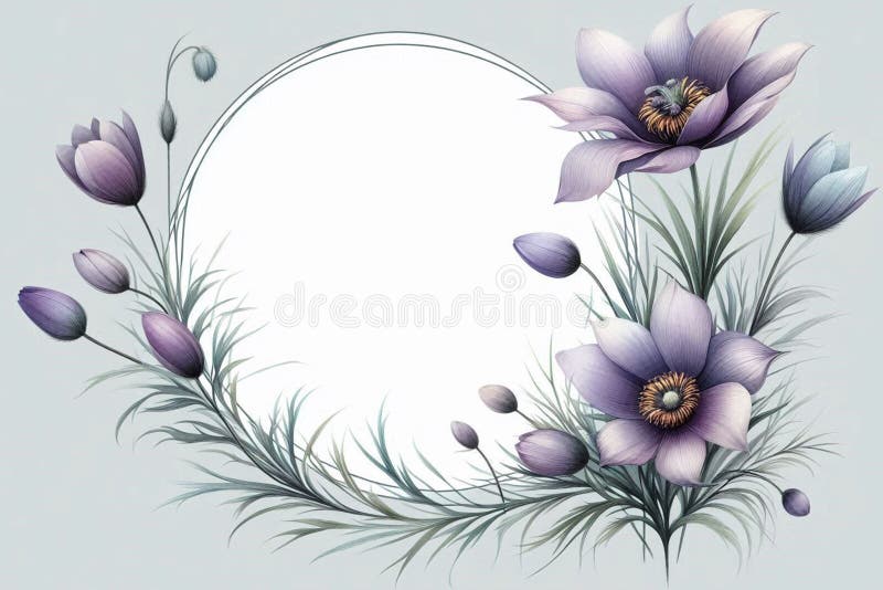 Clean Invitation Template Design with Frame. Oil, Impasto. Watercolour ...