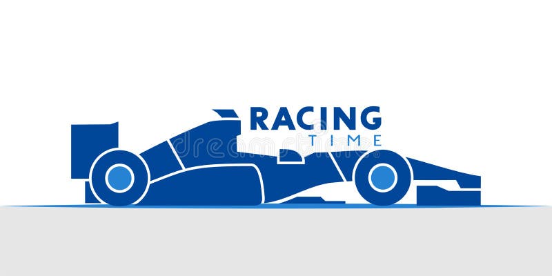 Design of blue racing car stock vector. Illustration of sport - 243615722