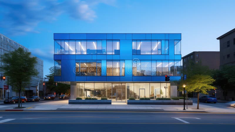 Design blue rectangle stock illustration. Illustration of innovative ...