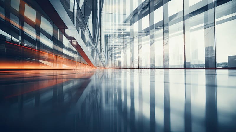 Design Blurred Building Interior Stock Illustration - Illustration of ...