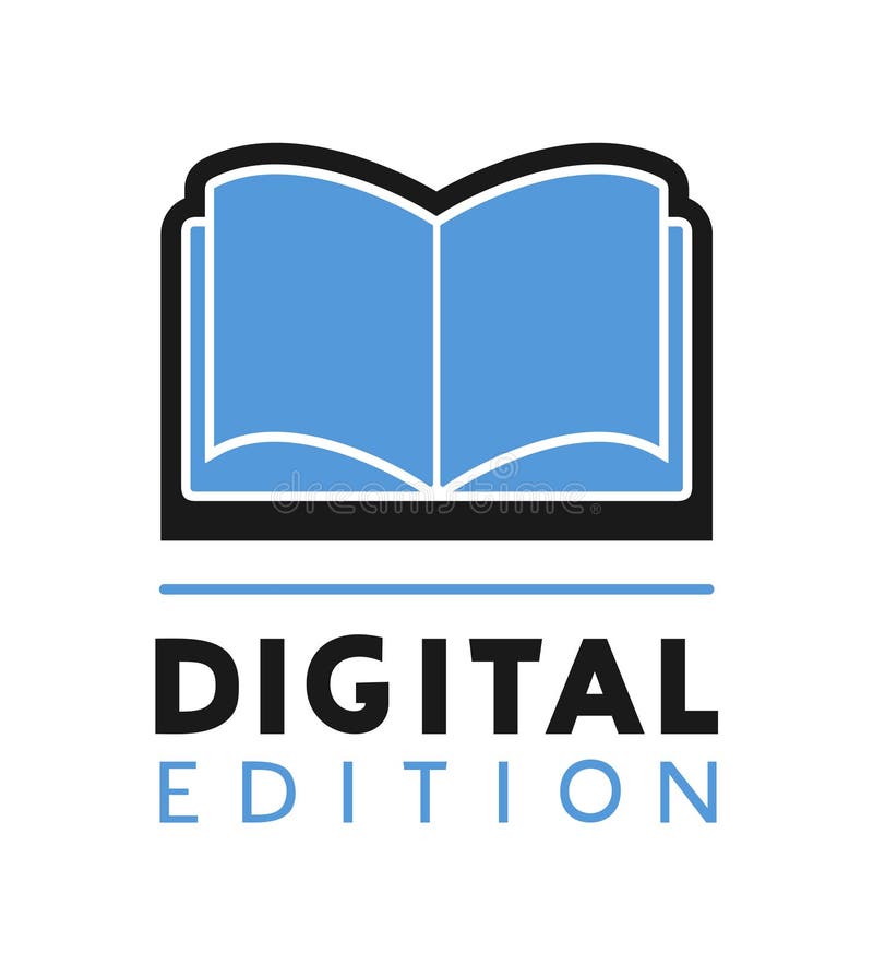 Design of Book Digital Edition Symbol Stock Vector - Illustration of ...