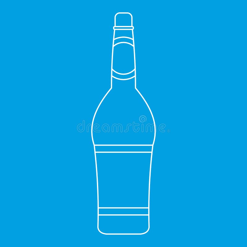Design Bottle Icon, Outline Style Stock Vector - Illustration of ...