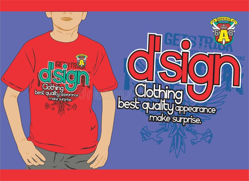 Design Boys T-shirt for Print Stock Vector - Illustration of clipart ...