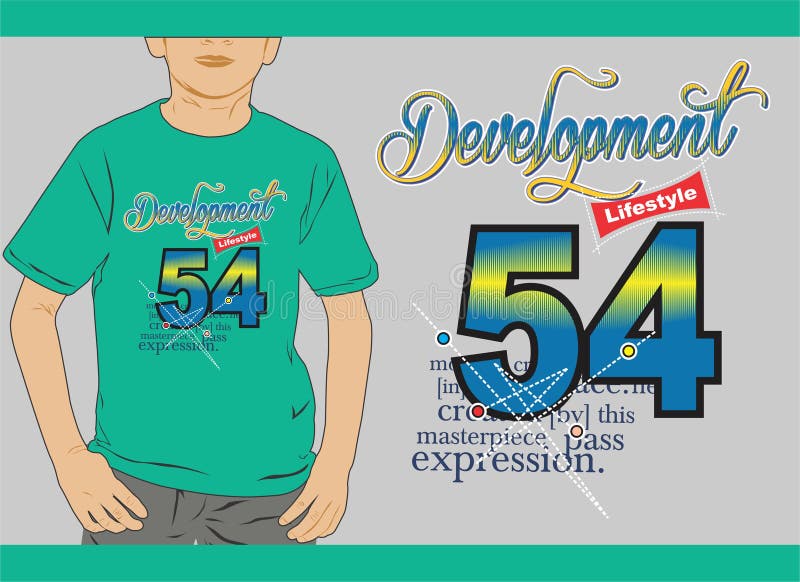 Design Boys T-shirt for Print Stock Vector - Illustration of style ...