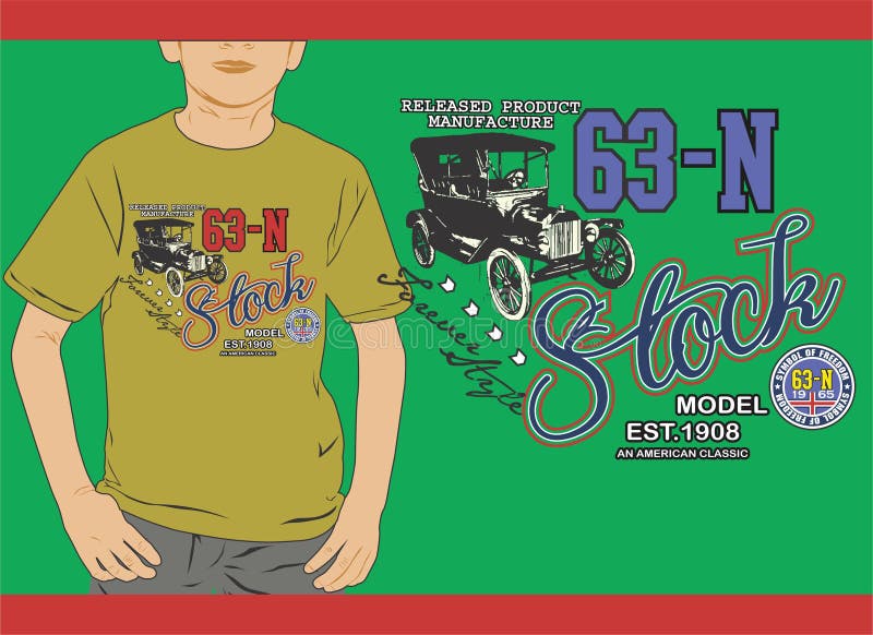 Design Boys T-shirt for Print Stock Vector - Illustration of boys, neck ...