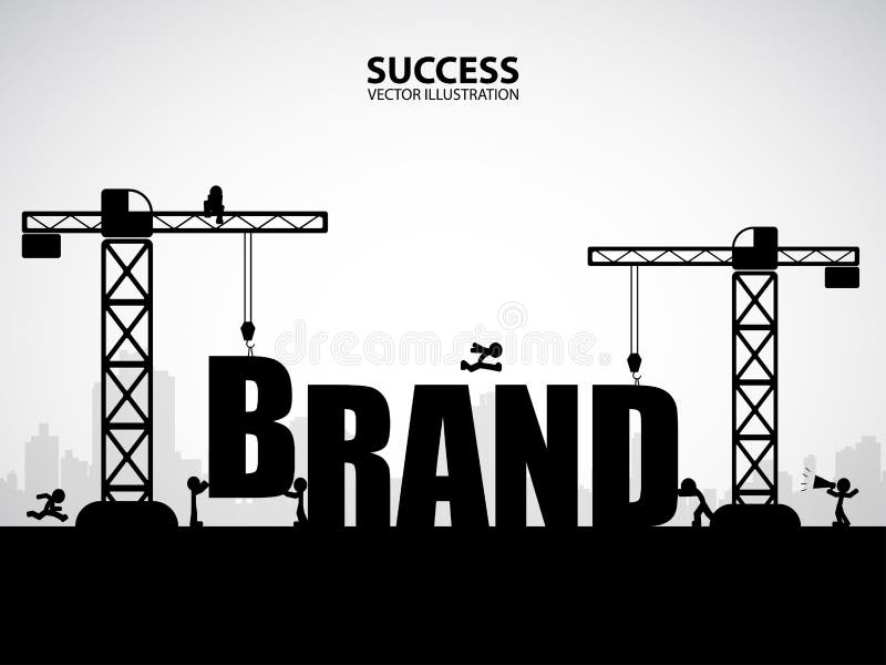 Design Brand Building Concept, Vector Illustration. Stock Vector ...