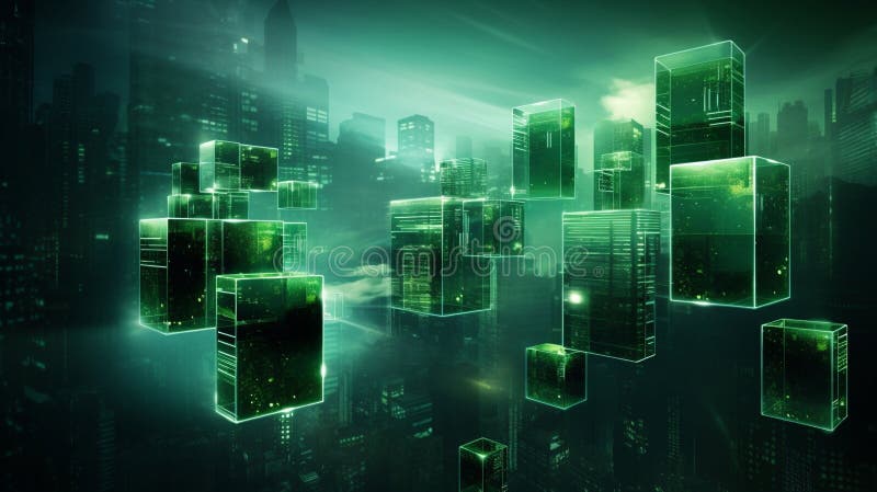 Technology Digital Background Network City Abstract Concept Computer ...