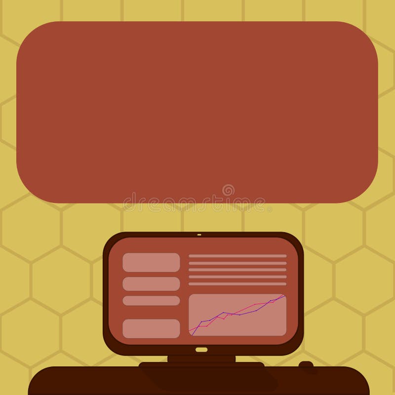 Computer Screen with Open Color Envelope and Small Arrow. Several ...