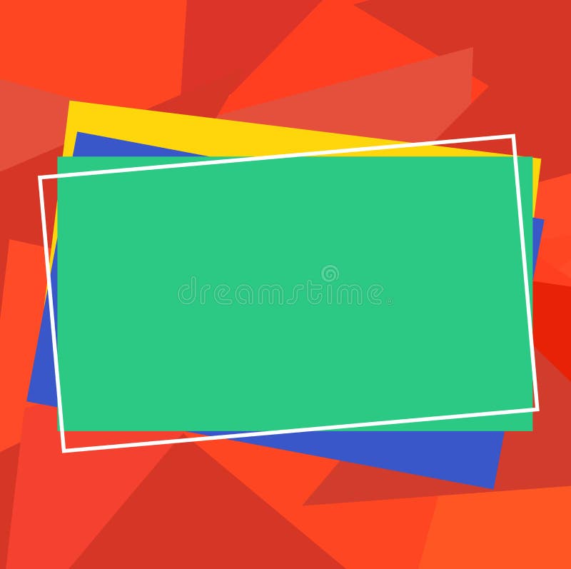 Design Business Empty Template Isolated Minimalist Graphic Layout ...