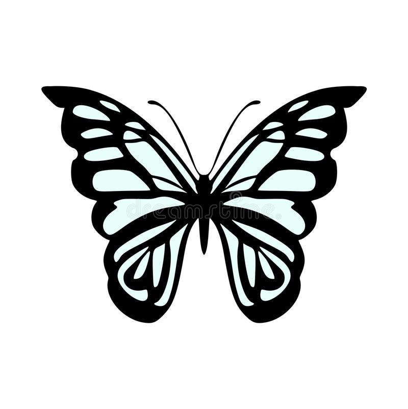 Design of butterfly draw stock vector. Illustration of graphic - 318395559