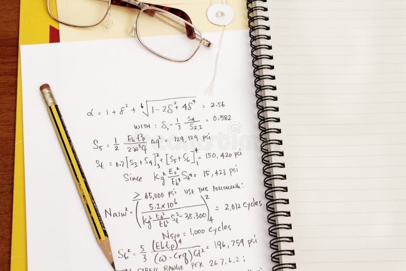 Calculation on design stock image. Image of rolled, plan - 20200355