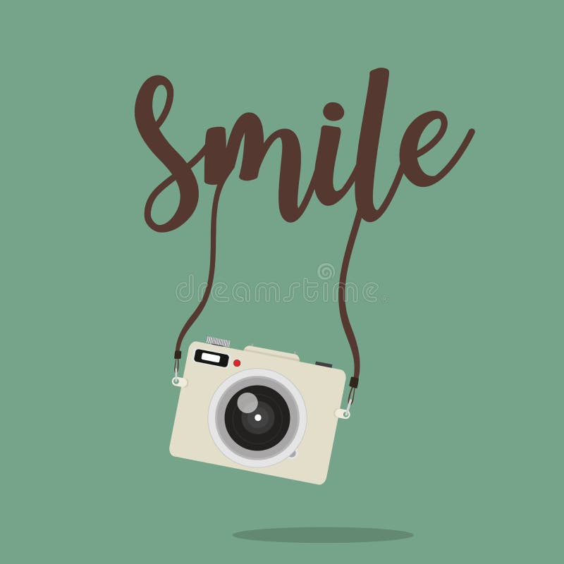 Design Camera Mini with Smile Vector Stock Vector - Illustration of ...