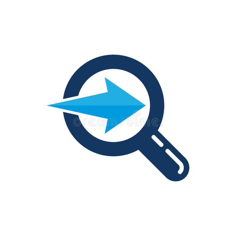 Arrow Search Logo Icon Design Stock Vector - Illustration of identity ...