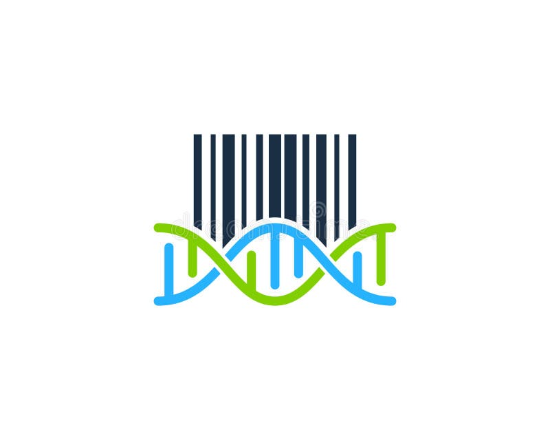 Barcode Dna Logo Icon Design Stock Vector - Illustration of chromosome ...