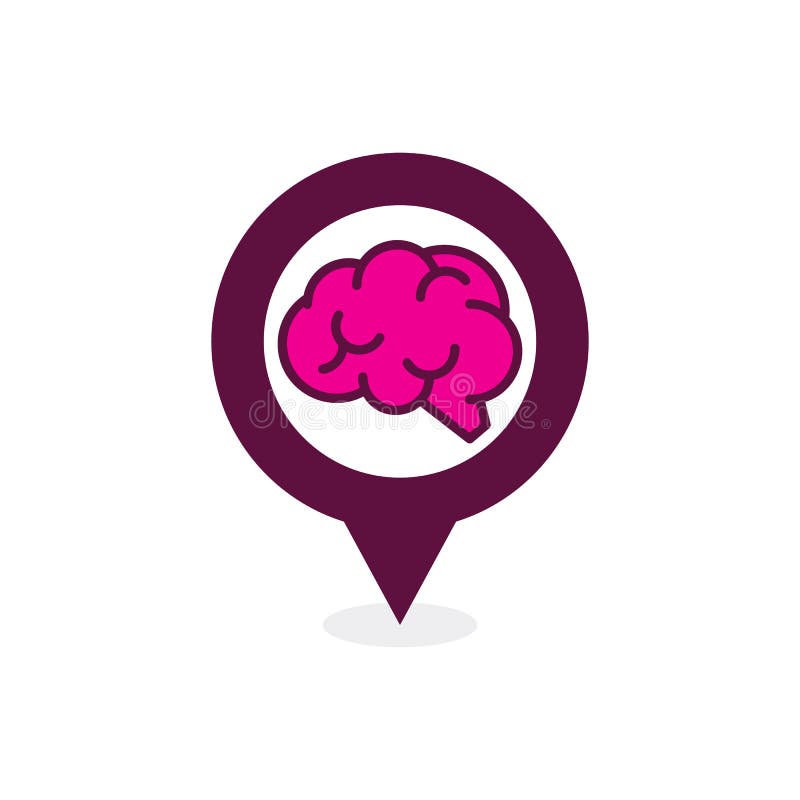 Brain Point Logo Icon Design Stock Vector - Illustration of genius ...