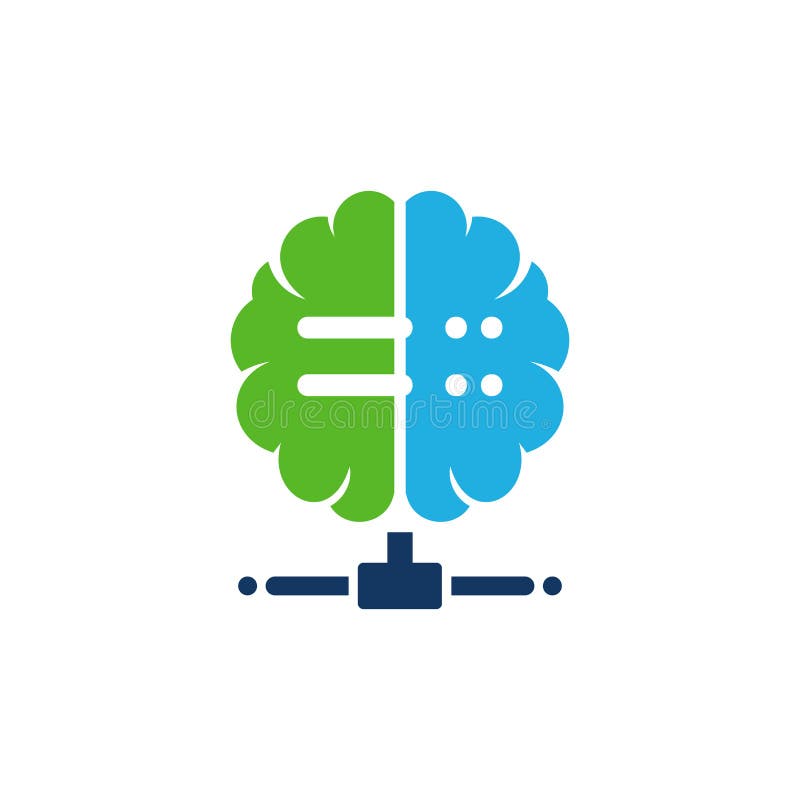 Brain Server Logo Icon Design Stock Vector - Illustration of data ...