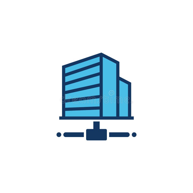 Building Server Logo Icon Design Stock Vector - Illustration of ...