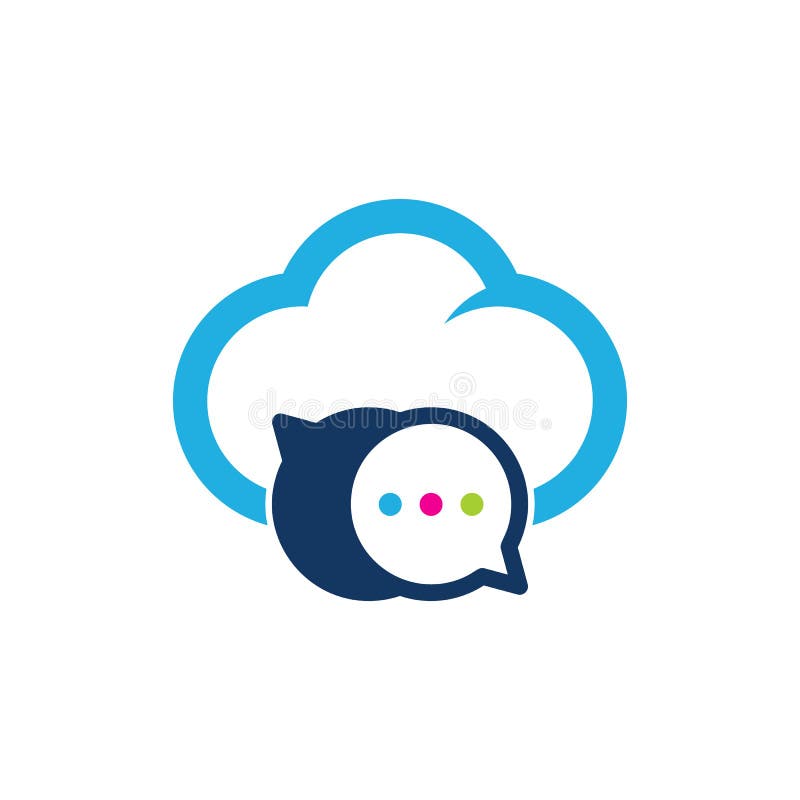 Chat Cloud Logo Icon Design Stock Vector - Illustration of identity ...