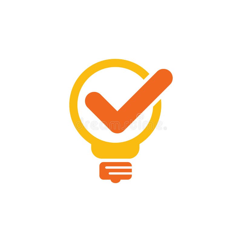 Check Idea Head Logo Icon Design Stock Vector - Illustration of ...