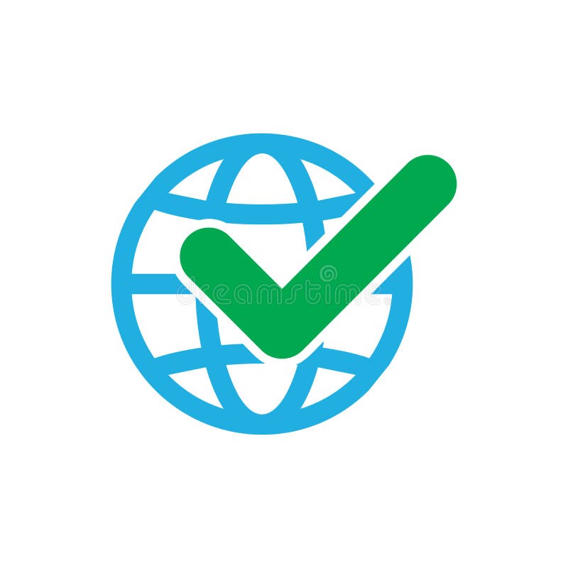 Check World Logo Icon Design Stock Vector - Illustration of identity ...