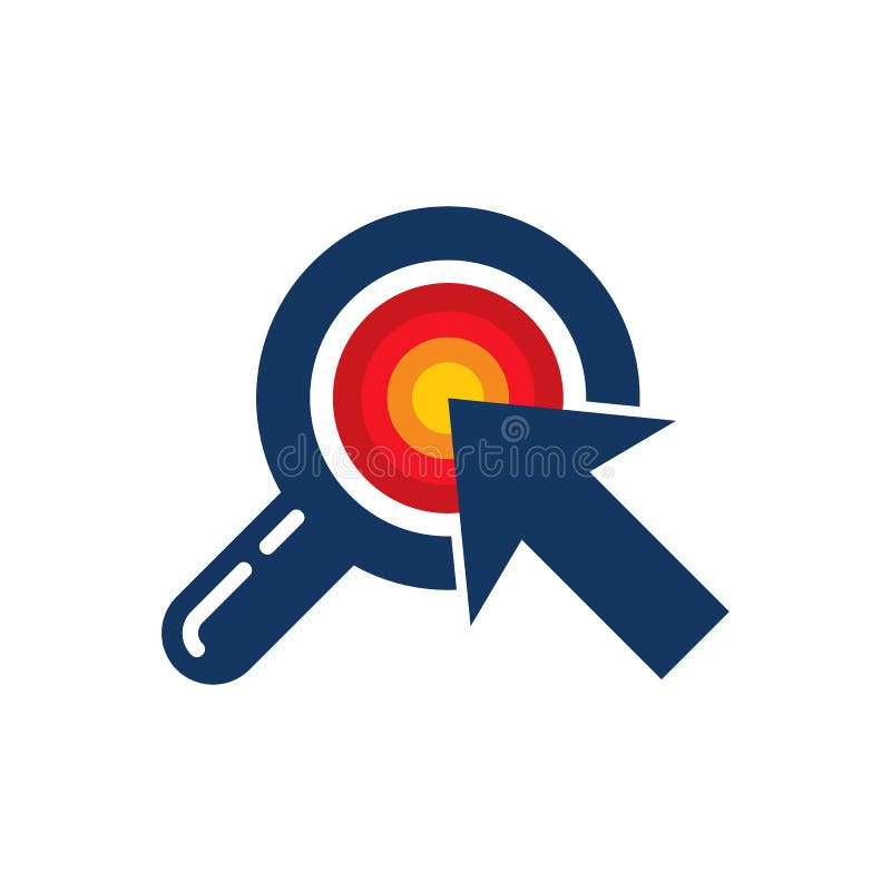 Click Search Logo Icon Design Stock Vector - Illustration of design ...