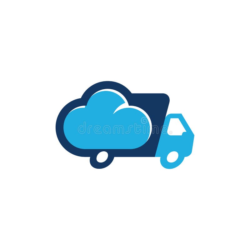 Cloud Delivery Logo Icon Design Stock Vector - Illustration of internet ...