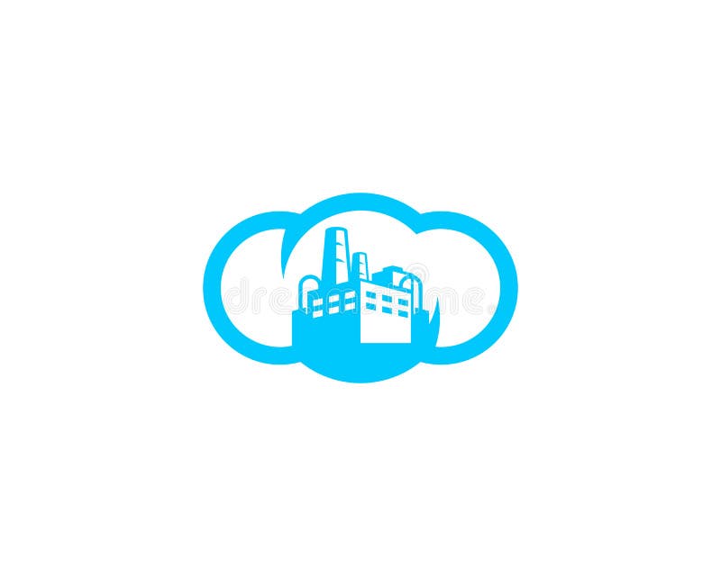 Cloud Factory Logo Icon Design Stock Vector - Illustration of ...