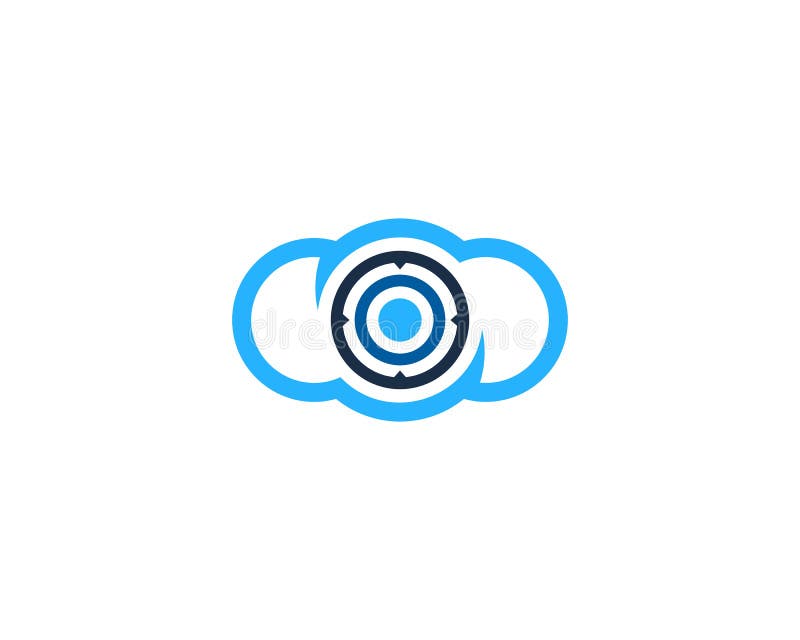 Cloud Target Logo Icon Design Stock Vector - Illustration of logotype ...