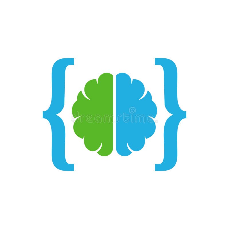 Code Brain Logo Icon Design Stock Vector - Illustration of knowledge ...