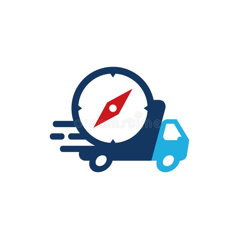 Compass Delivery Logo Icon Design Stock Vector - Illustration of parcel ...