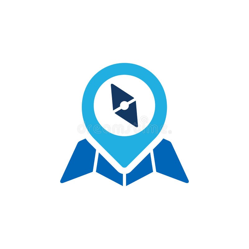 Compass Map Logo Icon Design Stock Vector - Illustration of global ...