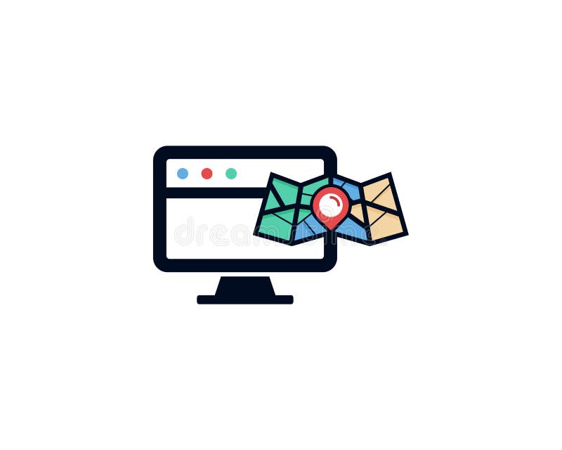 Globe Computer Logo Icon Design Stock Vector - Illustration of global ...