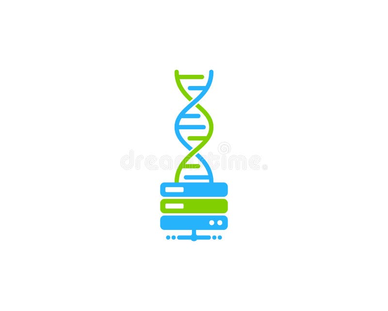 Database Dna Logo Icon Design Stock Vector - Illustration of genetic ...