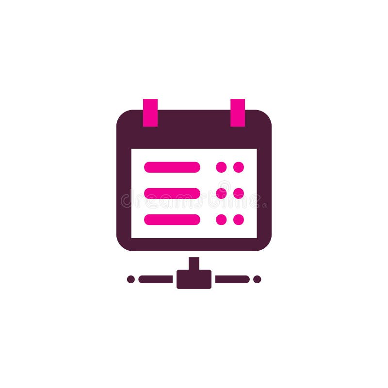 Date Time Logo Icon Design stock vector. Illustration of agenda - 128298686