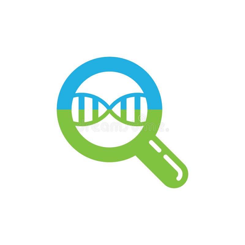 Dna Search Logo Icon Design Stock Vector - Illustration of engine ...