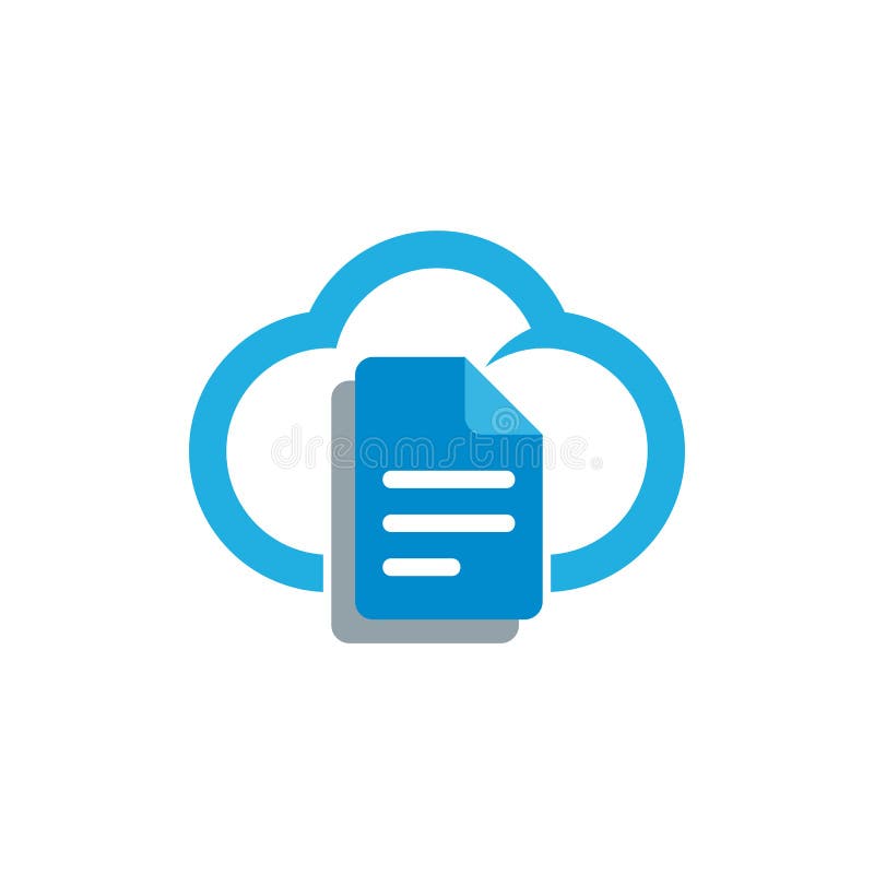 Document Cloud Logo Icon Design Stock Vector - Illustration of abstract ...