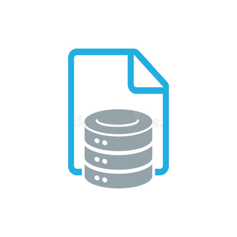 Database sheet icon stock vector. Illustration of file - 9126511