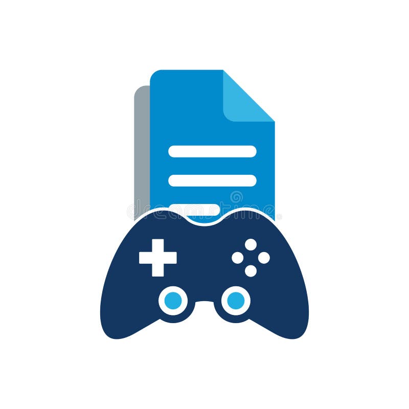 Document Game Logo Icon Design Stock Vector - Illustration of computer ...