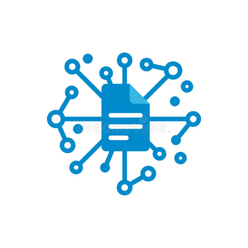 Tech Document Icon Logo Design Element Stock Vector - Illustration of ...