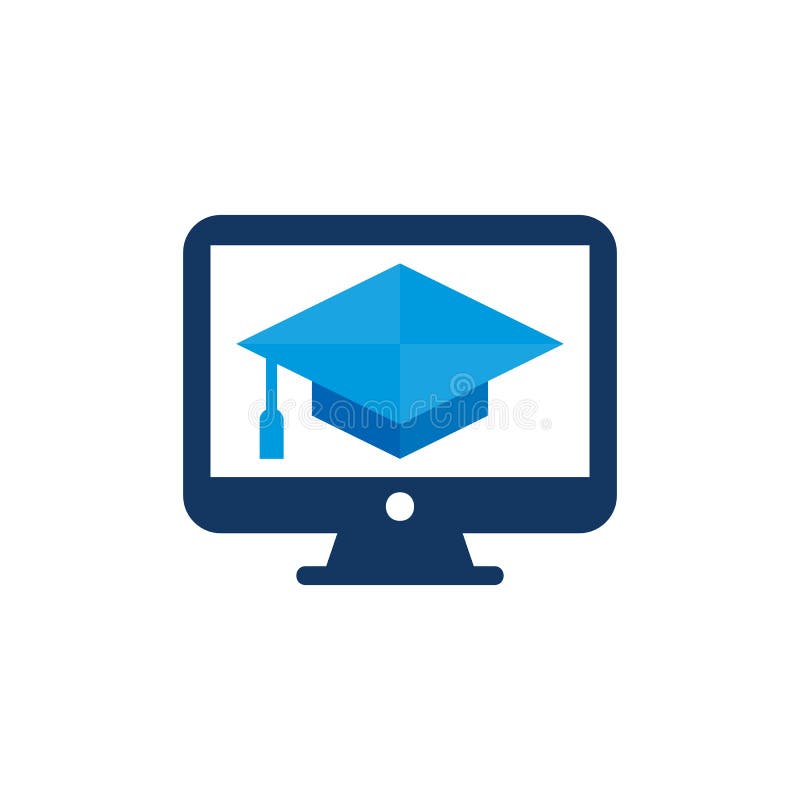 Computer PC Education Icon Logo Design ELement Stock Vector ...