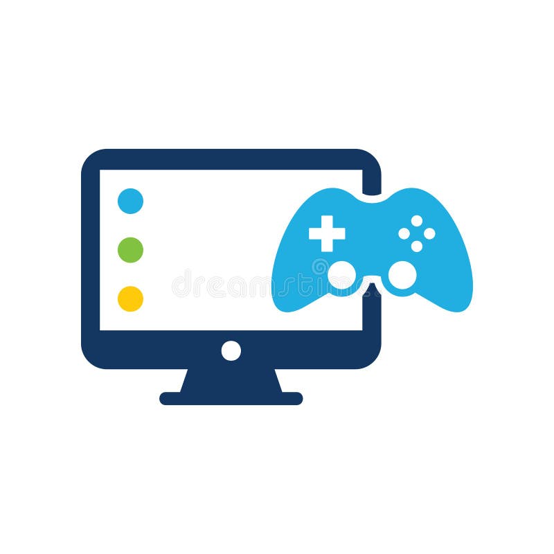 Game Computer Logo Icon Design Stock Vector - Illustration of business ...