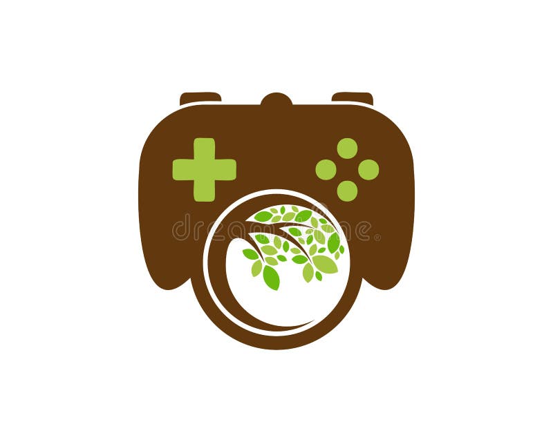 Game Tree Logo Icon Design stock vector. Illustration of leaf - 127943234