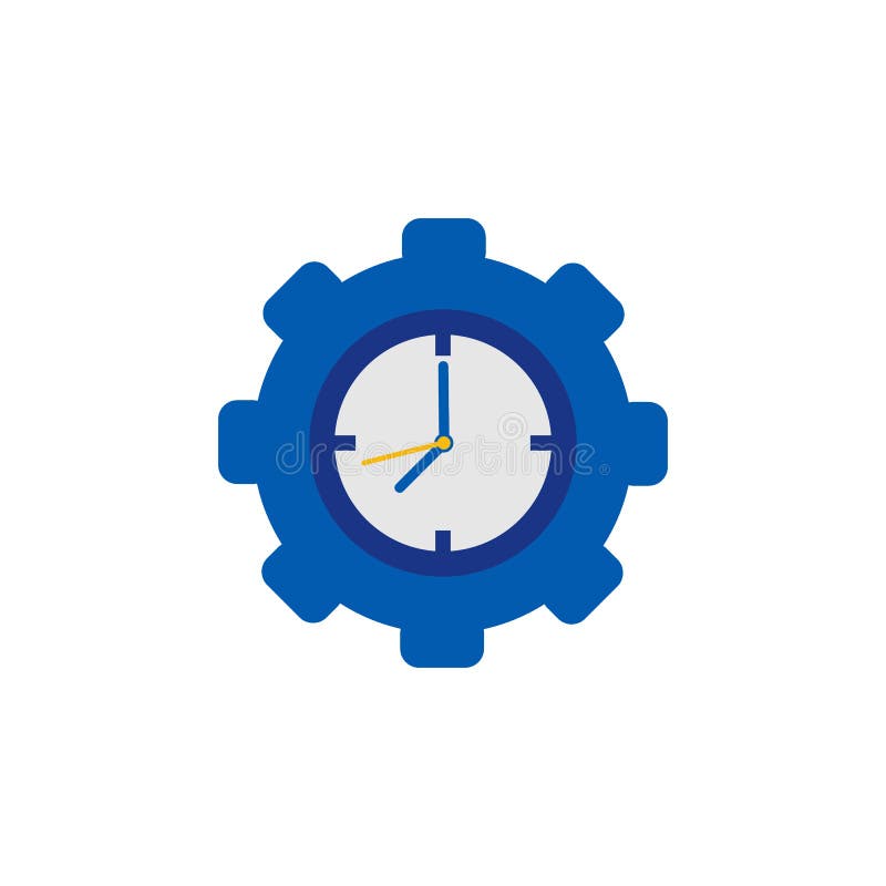 Gear Time Logo Icon Design stock vector. Illustration of element ...