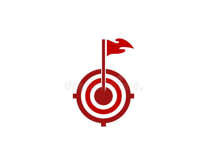 Golf Target Logo Icon Design Stock Vector - Illustration of goal, golf ...