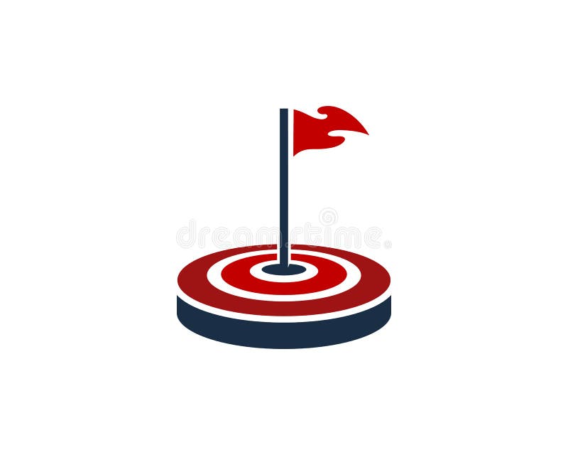 Golf Target Logo Icon Design Stock Vector - Illustration of idea, ball ...