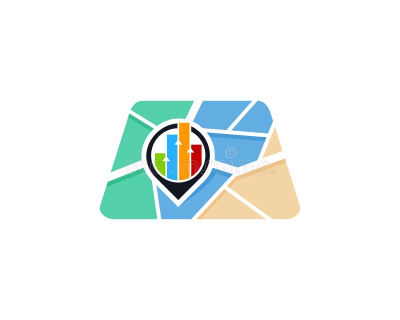 Graph Map Logo Icon Design stock vector. Illustration of concept ...