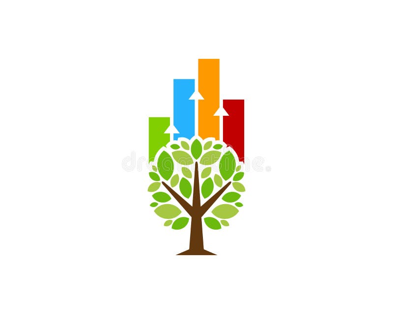 Graph Tree Logo Icon Design Stock Vector - Illustration of branding ...