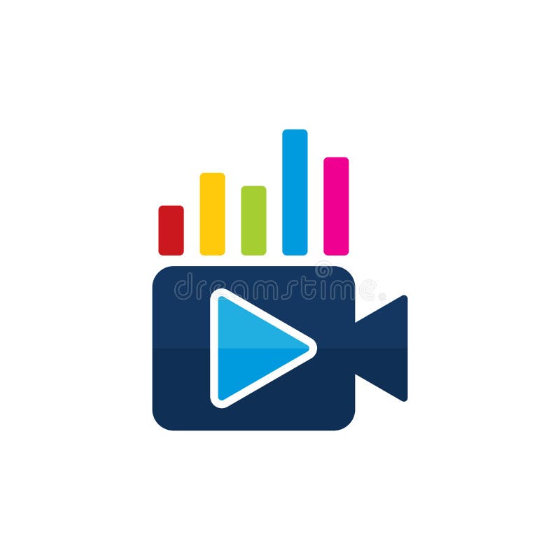 Graph Video Logo Icon Design Stock Vector - Illustration of logotype ...