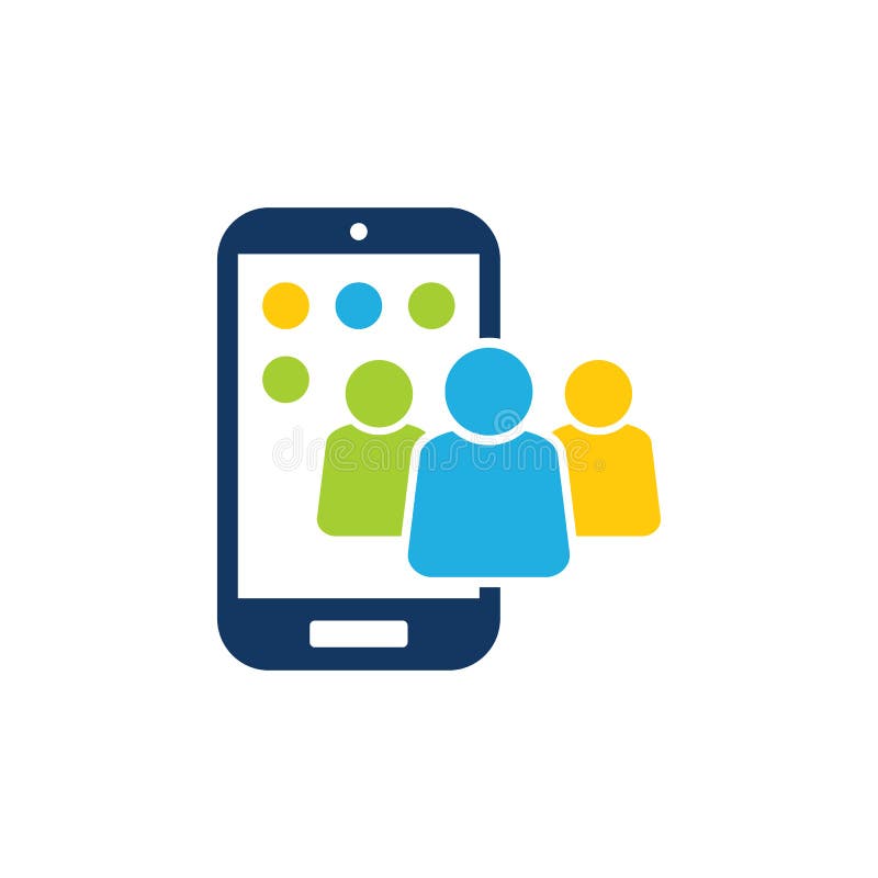 Group Mobile Logo Icon Design Stock Vector - Illustration of logo ...