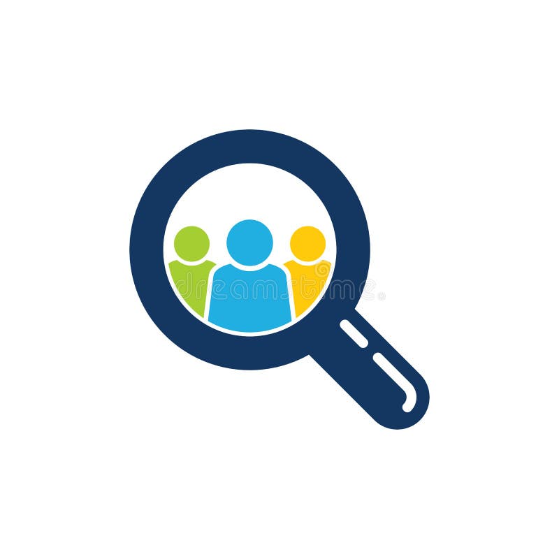 Group Search Logo Icon Design Stock Vector - Illustration of looking ...